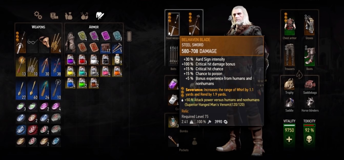 [Top 10] The Witcher 3 Best Weapons (Early To Late Game) | Gamers Decide