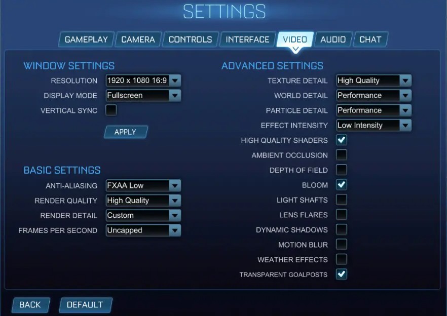 25 Best Rocket League Settings That Give You An Advantage | GAMERS DECIDE