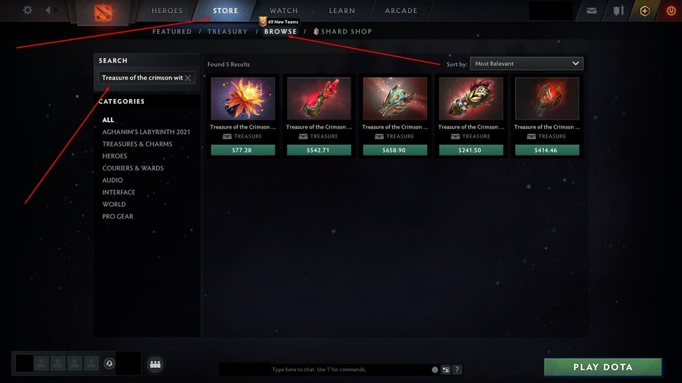 DOTA 2: How To Get Treasure Of The Crimson Witness | GAMERS DECIDE
