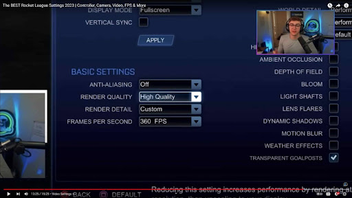 [Top 15] Rocket League Best Video Settings For PC | Gamers Decide