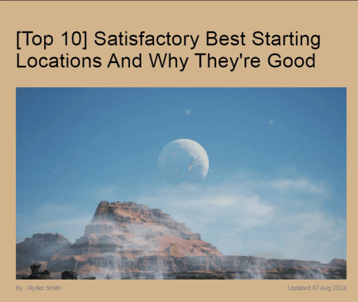 15 Satisfactory Tools and Websites To Help You Build Better | Gamers Decide